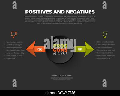 Pros and cons infographic. Comparison chart pros and cons with ...