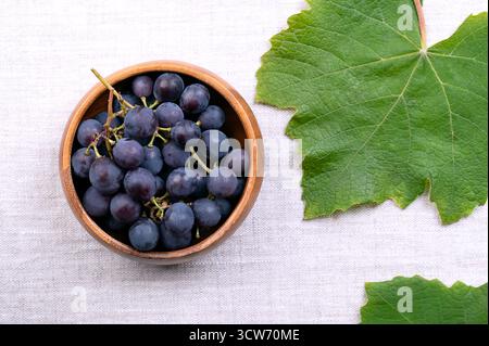 From above fresh ripe grapes, olives, figs and mozzarella seasonal ...