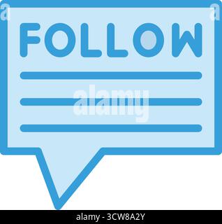 Follow Up Vector Icon Design Illustration Stock Vector Image & Art - Alamy
