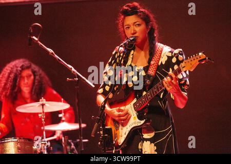 Shana Cleveland of La Luz performs at the All In Music & Arts Festival ...