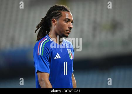 Luca Koleosho during Qualifying - Italy U21 vs Armenia U21, UEFA ...