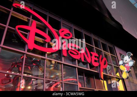 A Disney store is seen in Times Square, Manhattan, New York City ...