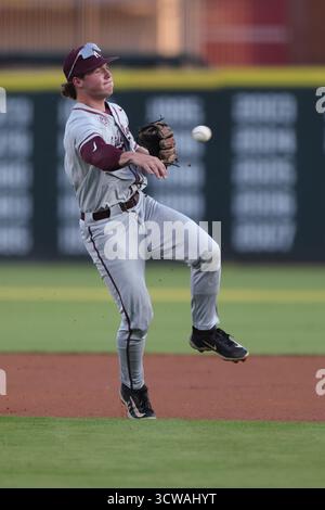 Little Rock infielder Cooper Chaplain (8) reacts after a strike out ...