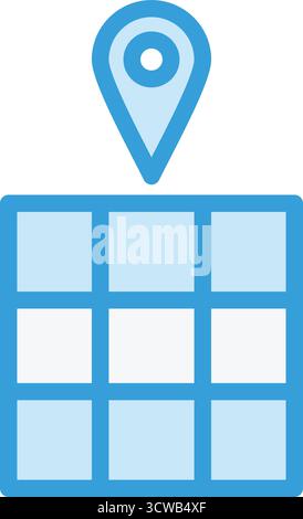 Grid location Vector Icon Design Illustration Stock Vector Image & Art ...