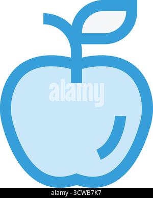 An apple-shaped logo design on a white background, vector illustration ...