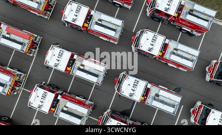 Celle Scheuen, Germany. 11th Oct, 2025. Forest fire fighting vehicle ...