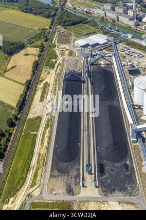Coal storage in a coal-fired power plant Stock Photo - Alamy