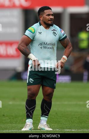 Solomone Kata of Leicester Tigers during the Gallagher Premiership ...