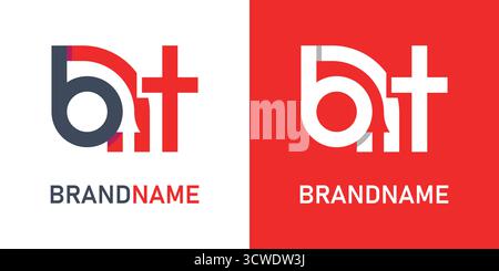 BT Letter Logo Design Vector Template. Alphabet Initial Letter BT Logo ...