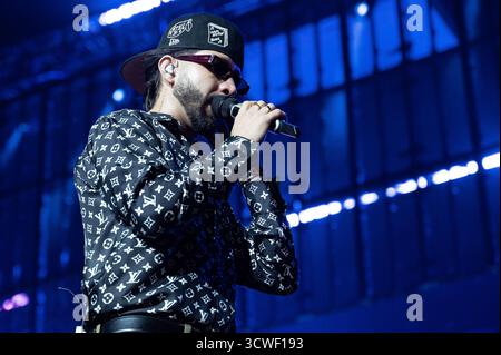 Puerto Rican singer, Armando Mora Quintero known as Mora performs at ...