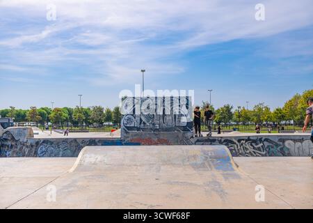 Photo of a skate park ramps Stock Photo - Alamy