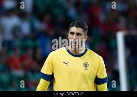 October 22, 2025. Lisbon, Portugal. Marseille forward from Gabon PIERRE ...