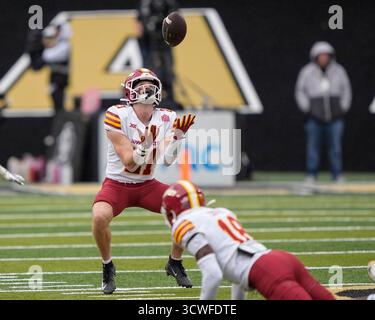 Iowa State running back Aiden Flora (21) scores a touchdown against TCU ...