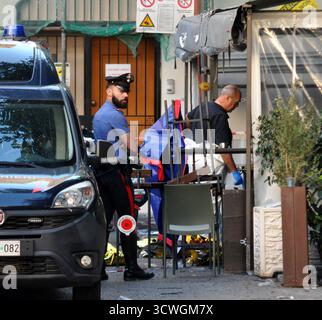 Palermo. Murder in Piazza Olivella, victim Paolo Taormina. .Ph ...