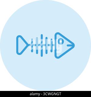Fish tail Vector Icon Design Illustration Stock Vector Image & Art - Alamy
