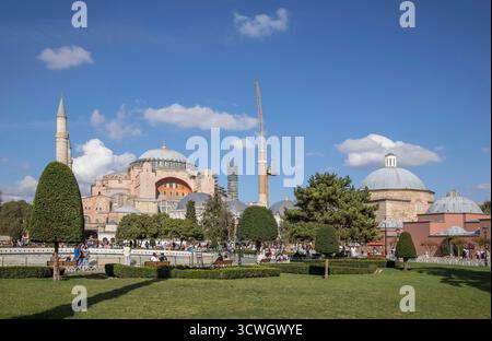 hagia sophia grand mosque and former church in istanbul turkey Stock ...