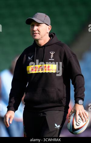 Harlequins head coach Jason Gilmore during the Investec Champions Cup ...