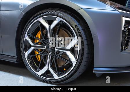 Polestar 4, on display at the Bicester Motion assembly held on the 11th ...