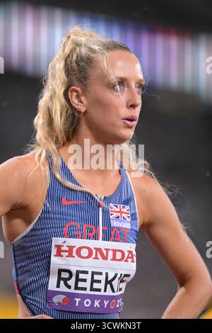 Jemma Reekie of Great Britain competing in the women’s 800m heats at ...
