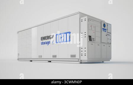 3d rendering energy storage system or battery container unit Stock ...