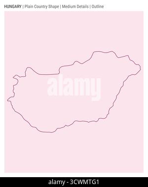 Location map of the REPUBLIC OF HUNGARY, EUROPE Stock Vector Image ...