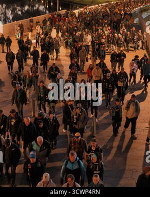 A high angle shot of the dense white clouds in the sk Stock Photo - Alamy