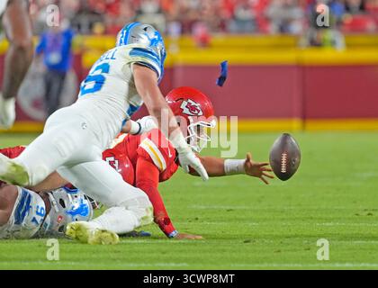 Detroit Lions cornerback Terrion Arnold (6) celebrates after he makes ...