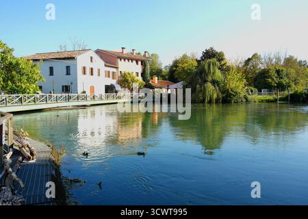 View of the mill street in Quinto di Treviso, Veneto, Italy Stock Photo ...