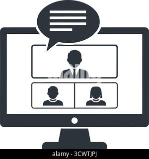 Abstract Online Conference Discussion, Digital Classroom Ideas, Virtual ...