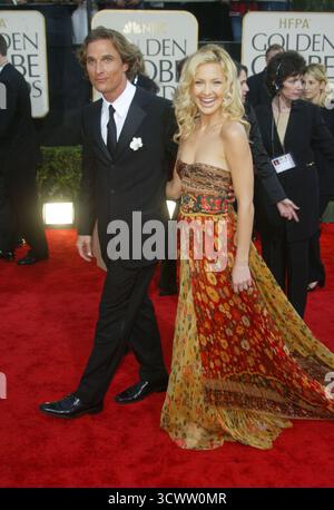 Kate Hudson at the Golden Globe Awards in 2002 Credit: Ron Wolfson ...