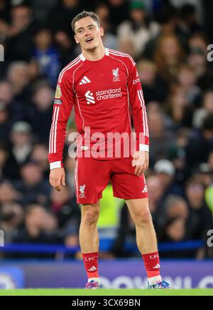 Liverpool's Florian Wirtz in action during the Premier League match at ...