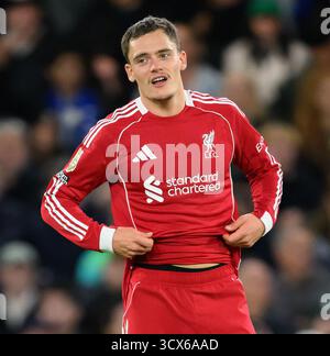 Liverpool's Florian Wirtz in action during the Premier League match at ...
