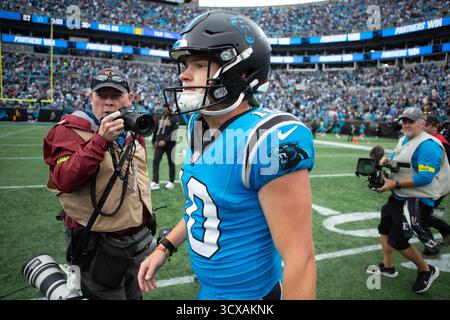 Carolina Panthers kicker Ryan Fitzgerald (10) kicks during an NFL ...