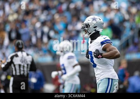 Dallas Cowboys' George Pickens celebrates his touchdown catch during an ...