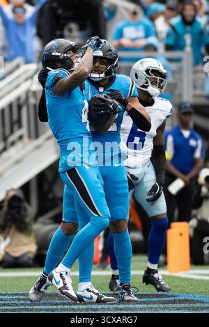 Carolina Panthers wide receiver Tetairoa McMillan (4) misses a catch ...