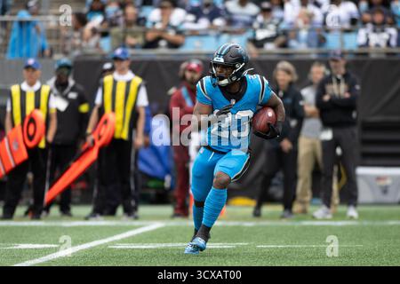 Carolina Panthers running back Trevor Etienne (23) returns a kickoff at ...