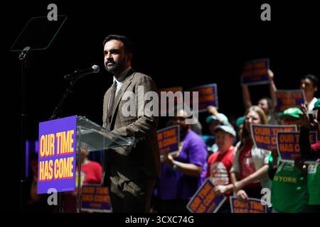 Ny. 13th Oct, 2025. Zohran Mamdani at a public appearance for Our Time ...