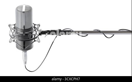 Condenser microphone 3d transparent background Stock Photo - Alamy
