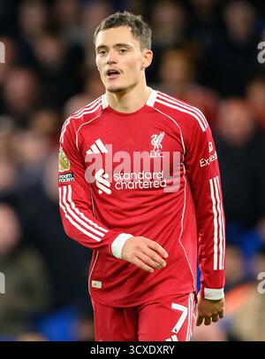 Liverpool's Florian Wirtz in action during the Premier League match at ...