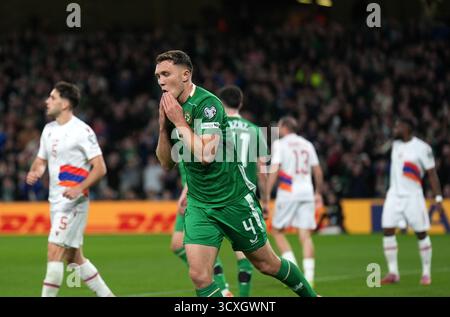 Dara O'Shea of Ireland during the FIFA World Cup 2026 European ...