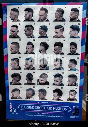 Hair Cutting Chart Stock Photo - Alamy
