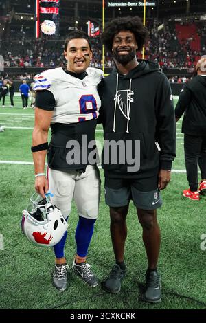 Atlanta Falcons safety Jordan Fuller arrives with teammates at the ...