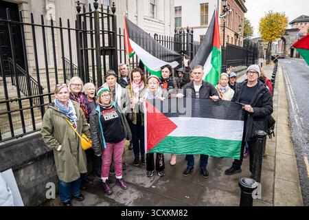 People gather for a protest outside the Bishop Henry Whipple Federal ...