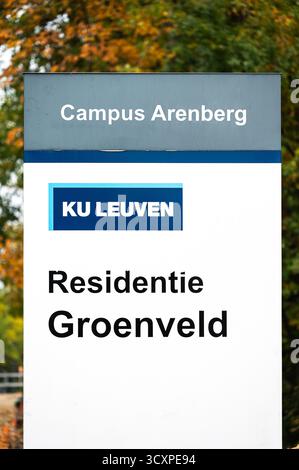 Sign of the Arenberg Science park in Leuven, Belgium 11 OCT 2025 Stock ...