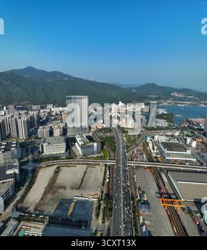 Aerial photography of Yantian Port International Container Terminal in ...