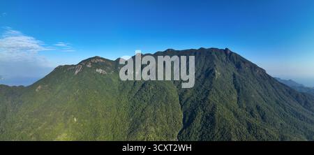 Aerial photography of Qiniang Mountain in Shenzhen Dapeng Peninsula ...