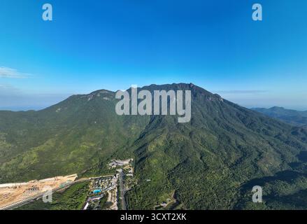 Aerial photography of Qiniang Mountain in Shenzhen Dapeng Peninsula ...