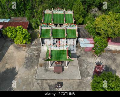 Aerial photography of Pigeon Island, Fengchi Island, Jinhai Bay ...