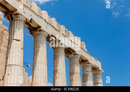 A close up look into the Acropolis of Athens Stock Photo - Alamy