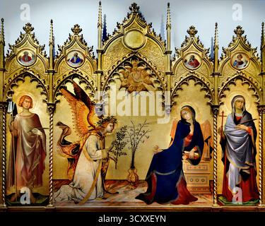 Annunciation with St Ansanus and St. Maxima, The Prophets Jeremiah ...